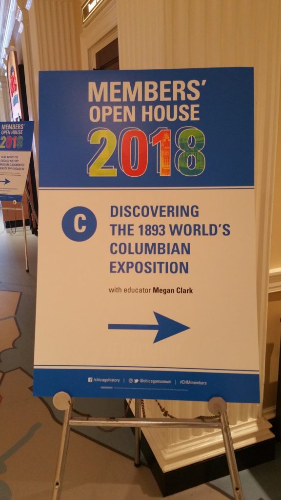 Chicago History Museum Members Open House 2018 – Chicago's 1893 Worlds Fair
